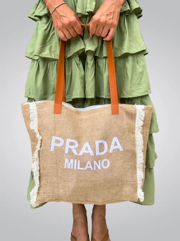 Carry All Essentials Vybe Clothing Balis Prada Beach Tote